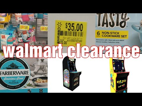 Walmart clearance/Essential shopping plenty of meats cheap pots&pan sets+super cheap arcade games