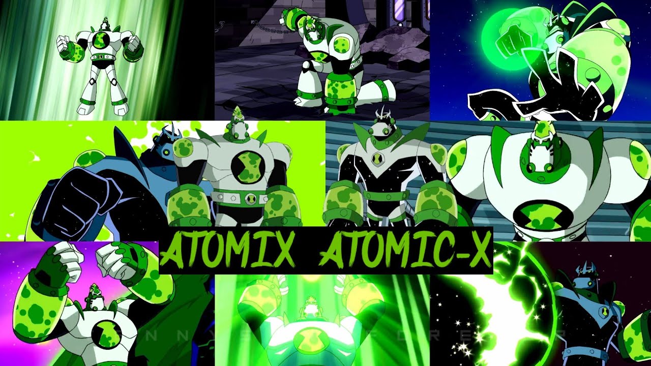 All Atomix transformations in Ben 10