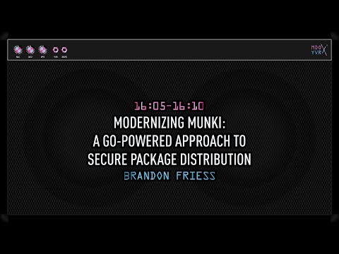 MDOYVR25 - (Quick Talk) – Brandon Friess – Modernizing Munki: A Go Secure Package Distribution