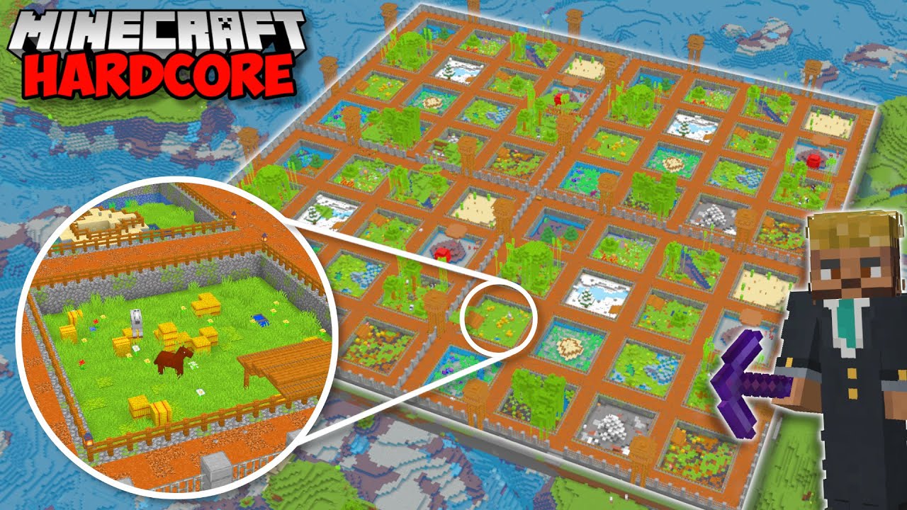 I Built THE WORLD'S BIGGEST ZOO in Minecraft Hardcore (#68)