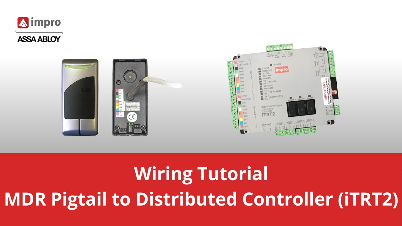 Wiring of Multi-Discipline Pigtail Reader (MDR) to Distributed Controller (iTRT2)
