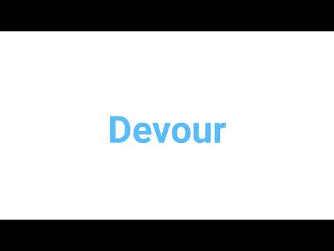How to Pronounce devour #devour #english #words