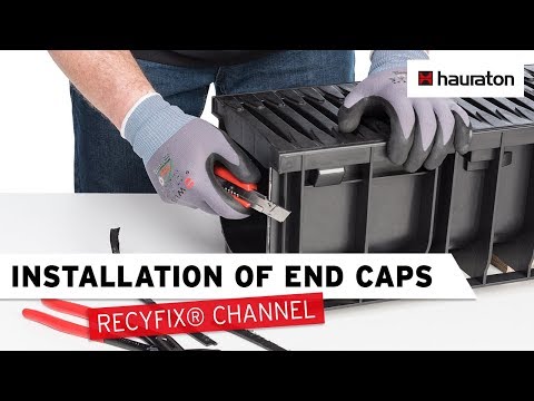 Installation of End Caps | RECYFIX Drainage Channel | Processing Tutorial