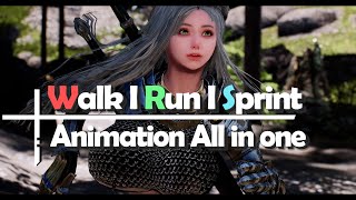 Walk I Run I Sprint I Animation All in one at Skyrim Special Edition ...