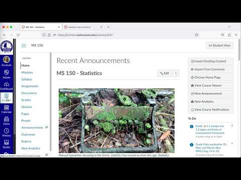 Canvas: My students cannot see my assignments, modules, course. Publishing levels August 2023