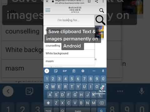 Save text and images for later uses on android keyboard. #techtips