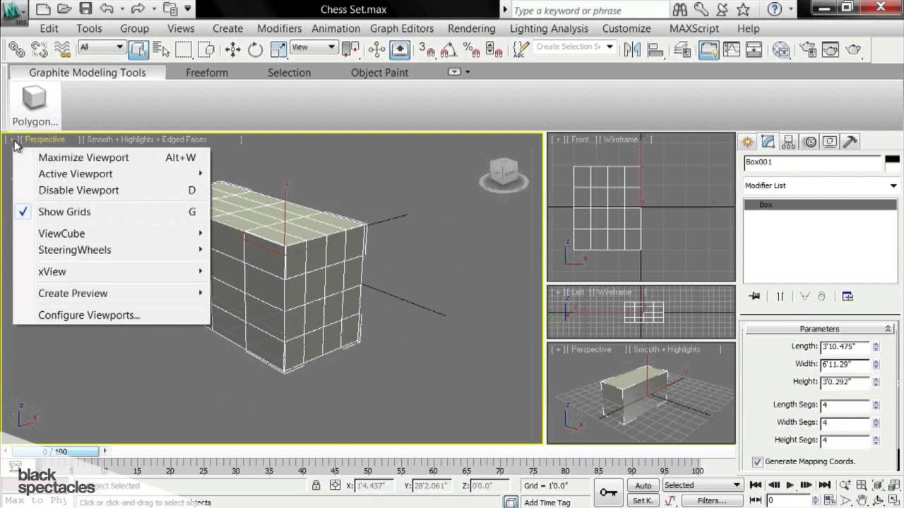 3ds Max Tutorial: Polygon Count | Black Spectacles