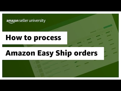 How to process Amazon Easy Ship orders