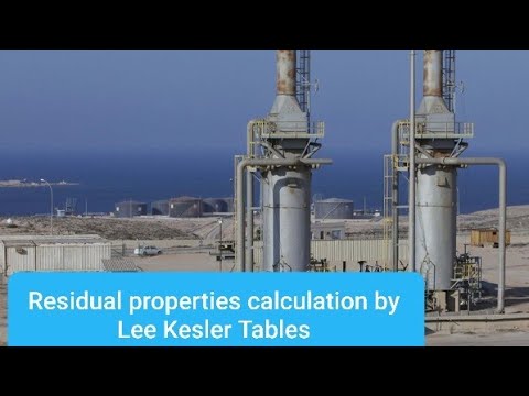 Residual properties calculation by Lee Kesler Tables// part1