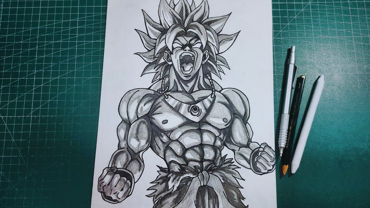 How to draw Broly | Dragon Ball | Anime drawing step by step