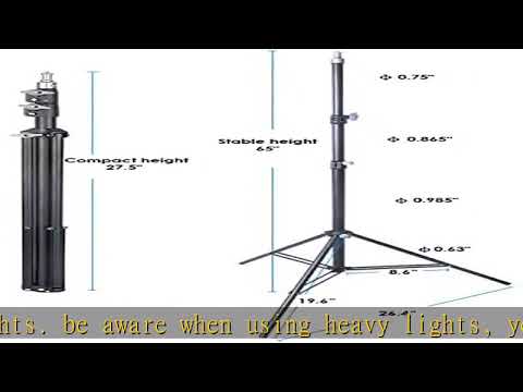 7 Foot Tripod Aluminum Compact Photography Light Stand with 1/4" Thread Used with Reflectors, Soft