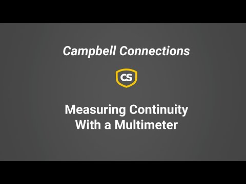 Basic Troubleshooting 2: Checking Continuity
