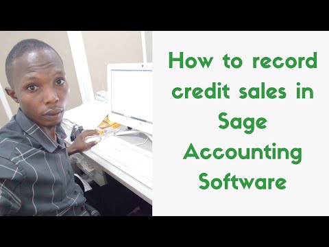 How to record credit sales in Sage Accounting Software
