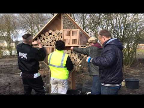 Plaatsing Insectenhotel Dorpsboomgaard Heino