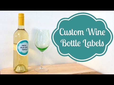 DIY Custom Wine Bottle Labels #PartyCraftHOA