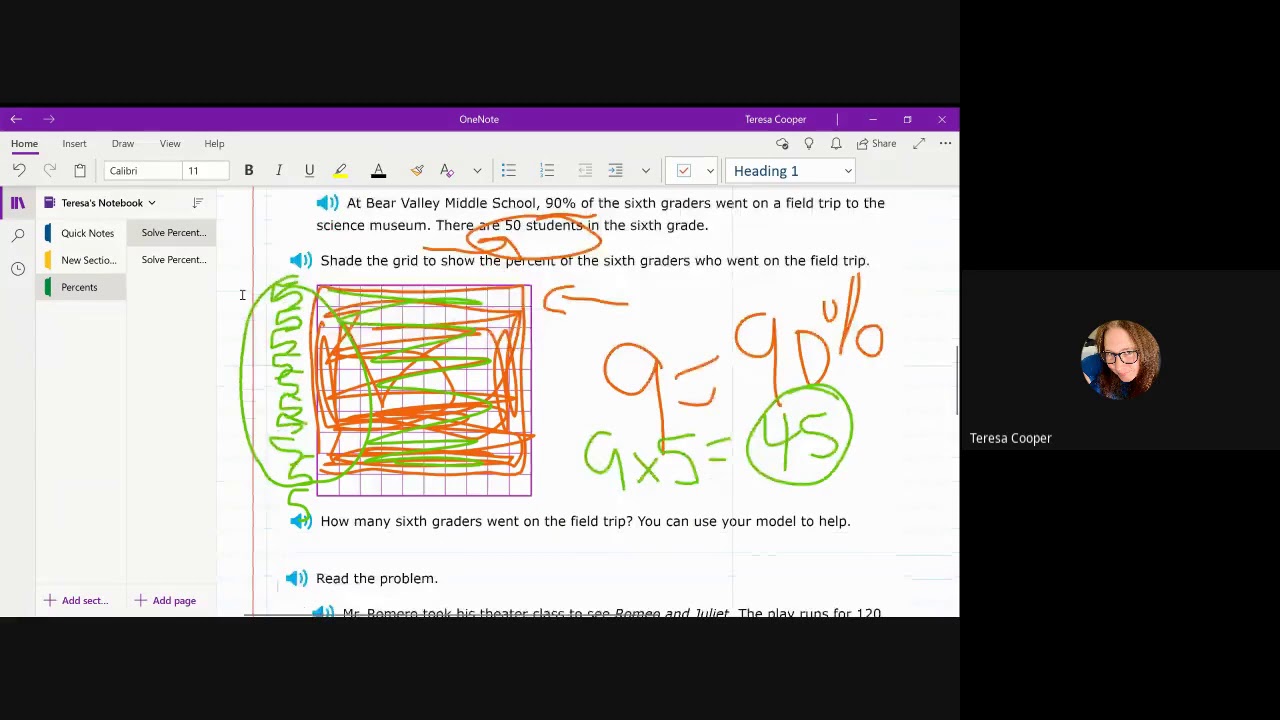 Solving Percent Problems with Grids