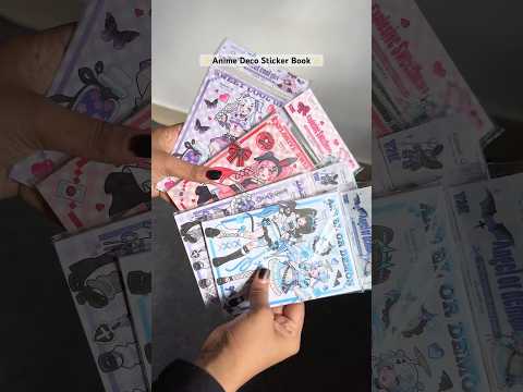Anime Deco Sticker Book 🌷✨🎀 #anime #decor #stickers #sticker #kawaii #journaling #cute #books