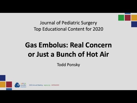 JPS Top Educational Content: Is Gas Embolus a Real Concern or Just a Bunch of Hot Air?