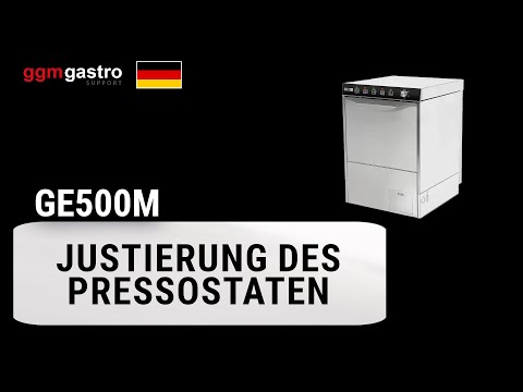 GE500M Justierung des Pressostaten