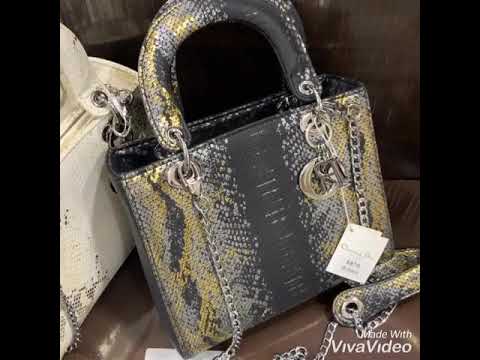 Dior Snake Print Handbag