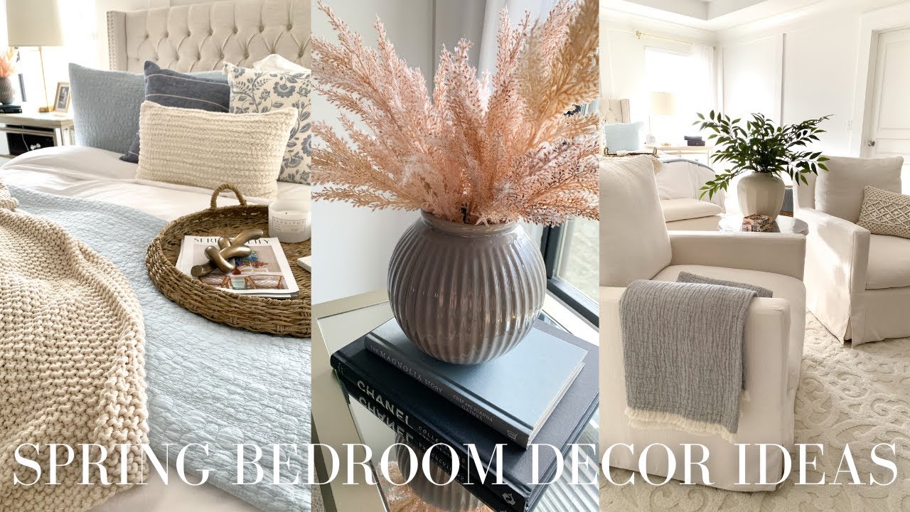 SPRING BEDROOM DECORATING IDEAS | SPRING DECORATE WITH ME | SPRING 2022