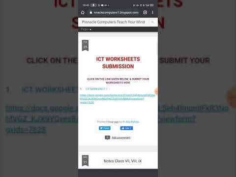 How to upload ICT WORKSHEET #ICT #CLASS 6/7/8 #COMPUTER