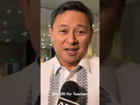 Education Secretary Sonny Angara says DepEd personnel will receive sri 20k php #SRI #deped