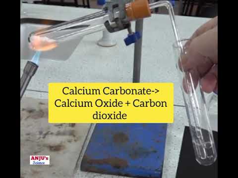 Decomposition of Calcium Carbonate Class 10 Chapter 1 Science