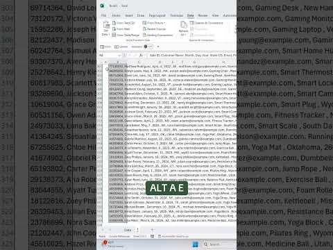 How to clean messy CSV data using Text to Columns. 🤯 #excel #tutorial
