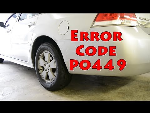 EVAP VENT Engine Code P0449 Chevy Impala 2006-2012