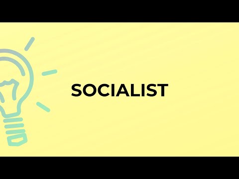 What is the meaning of the word SOCIALIST?