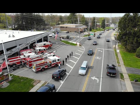 Peter J. Cooney, Ret. Newark Firefighter - Funeral Procession Through East Hanover