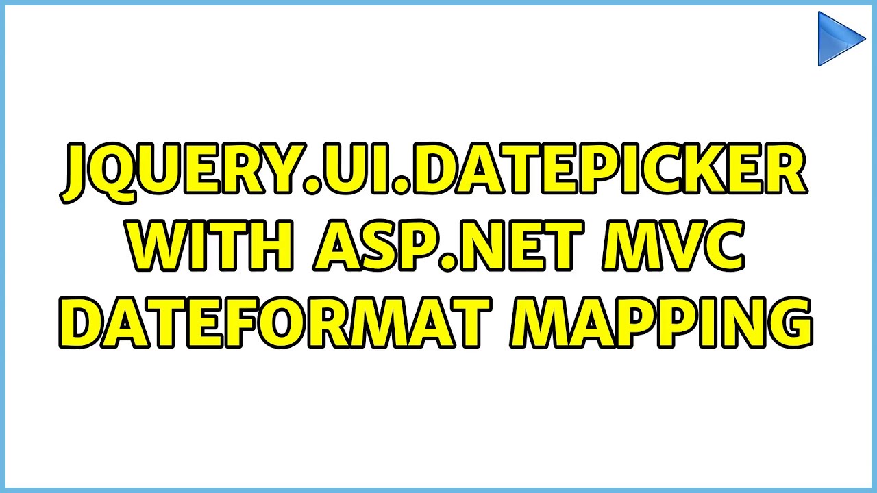 jQuery.ui.datepicker with Asp.Net MVC dateFormat mapping (2 Solutions!!)
