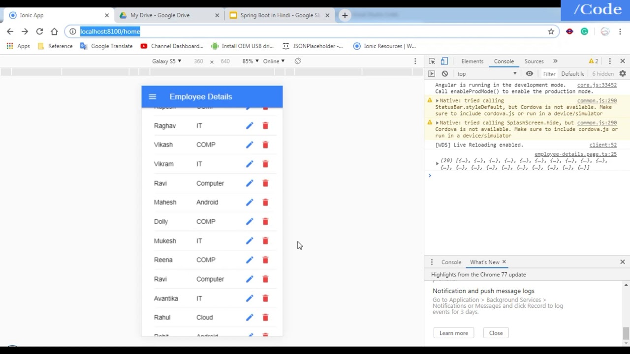 HttpGet Function for getbyId in Ionic 4 with Spring Boot Rest API