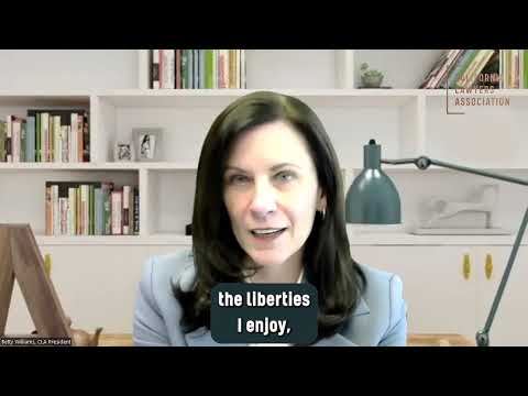 Happy National Law Day from California Lawyers Association (CLA) President, Betty Williams