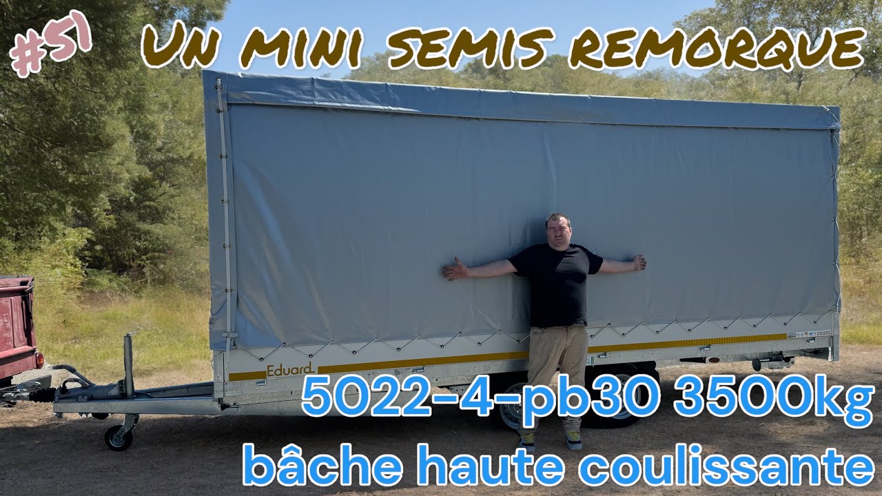 Flo et Nico / Plateau bâche coulissante  5m Eduard