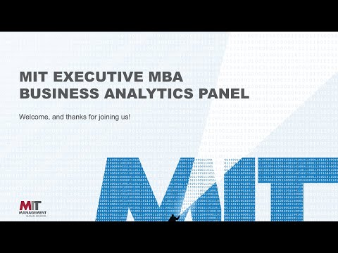 MIT EMBA: Business Analytics Panel 2024
