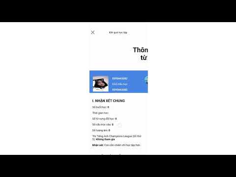 HƯỚNG DẪN THEO DÕI KẾT QUẢ HỌC TẬP HÀNG TUẦN CỦA CON TRÊN ĐIỆN THOẠI