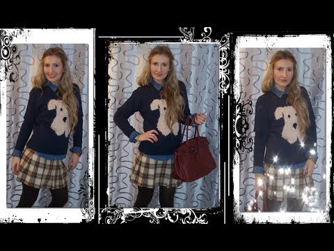 Schoolgirl Style OOTD: Tartan Mini Skirt ♥ Fall Fashion Trend