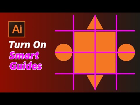 How to Turn on Smart Guides in Illustrator #illustratortutorial