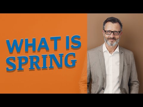 Spring | Meaning of spring