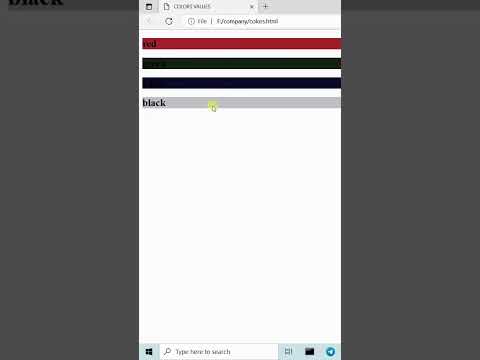 #webitechshorts (11) | Colors Fundamentals | HSL colors in HTML with example