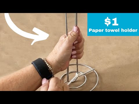 Turn a $1 paper towel holder into jaw dropping decor!
