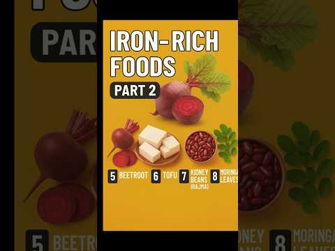 Top Iron-Rich Foods (Part 2) – You’ll Be Surprised What Boosts Iron Naturally! 💪🩸