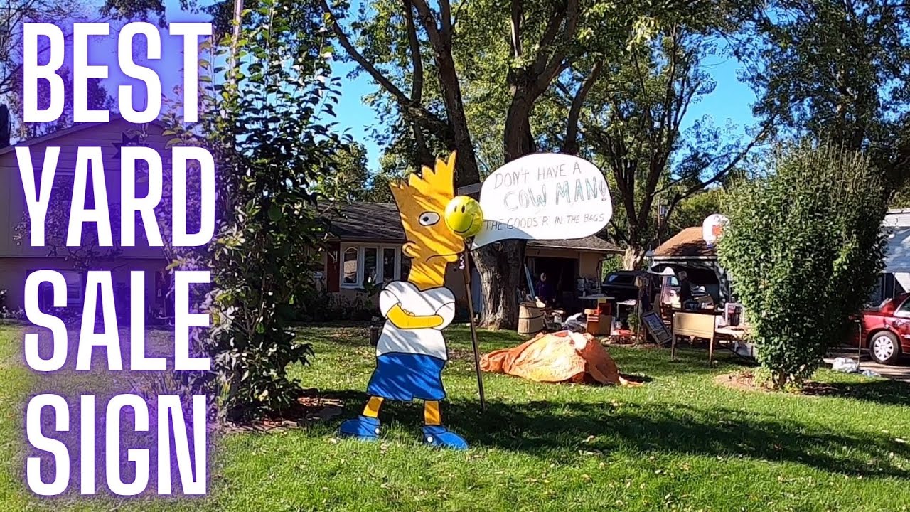 The Greatest Yard Sale Sign of ALL TIME?!