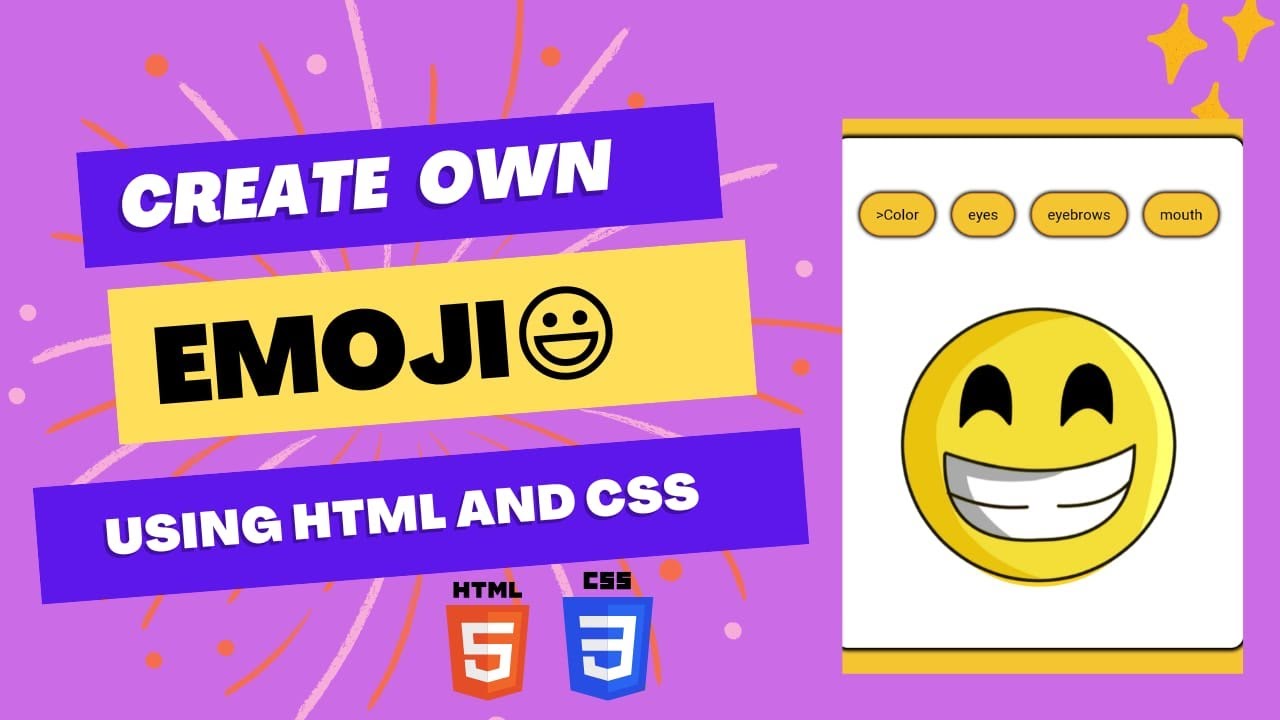 Emoji maker | Using Html , CSS  and JavaScript  #html #CSS #js #coding