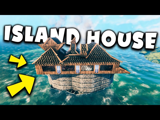 Island House | Building a big house on a very small island Valheim Build