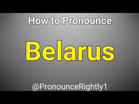 How to Pronounce Belarus like a PRO in English?