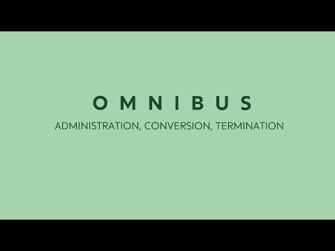 OMNIBUS GUIDELINES (DC2019-10-0013): ADMINISTRATION, CONVERSION, TERMINATION
