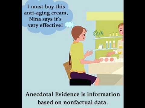 A Simplified Explanation of Anecdotal Evidence With Examples
